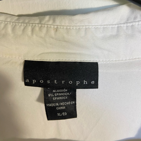 Apostrophe | Tops | Apostrophe Button Up Blouse With Look Alike Pearl ...